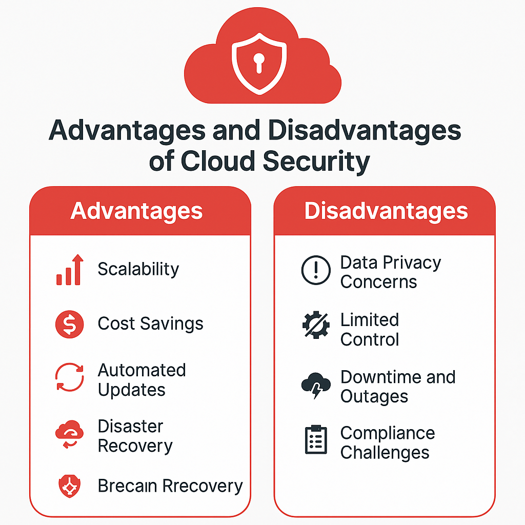 Advantages and Disadvantages of Cloud Security - Adivi
